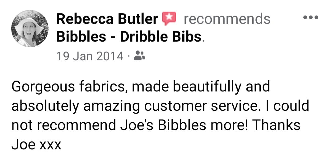 Award winning, stylish and absorbent handmade dribble bibs & feeders ...