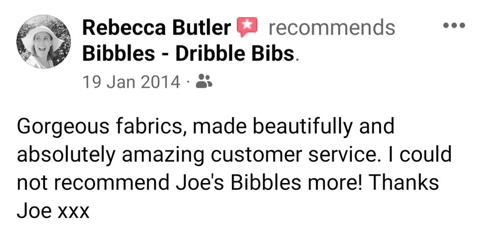 Award winning, stylish and absorbent handmade dribble bibs & feeders ...